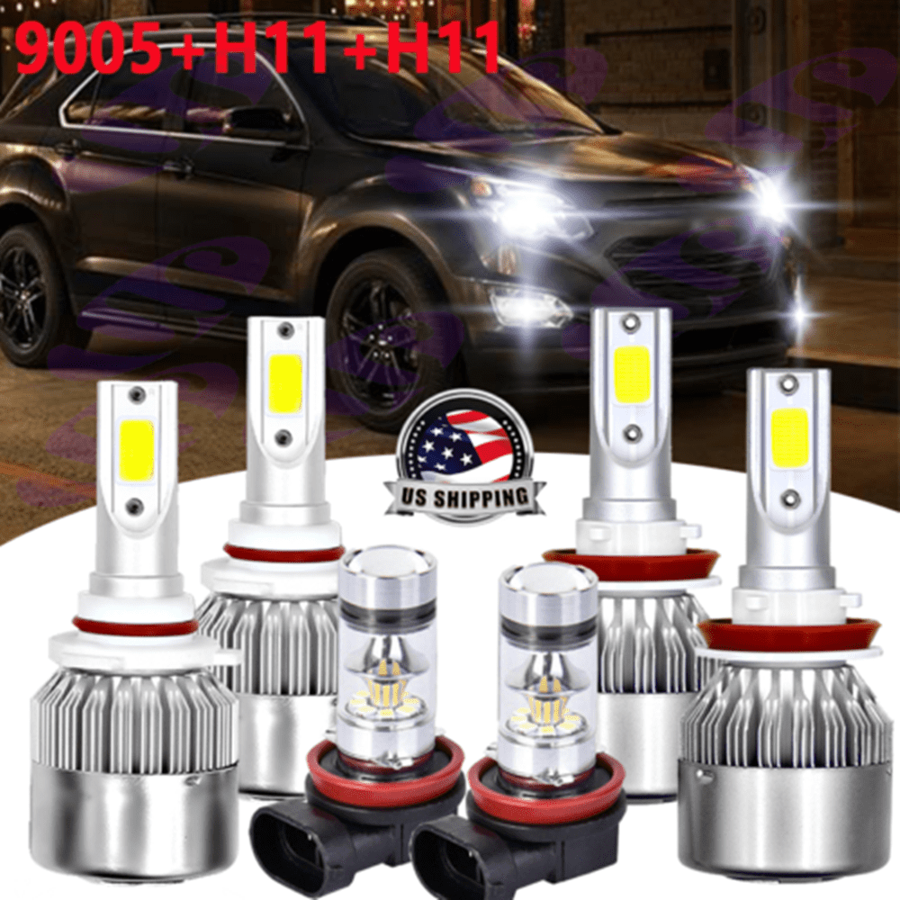 For Chevrolet Equinox 2010-2015 2016 2017 Combo LED Headlight + Fog ...