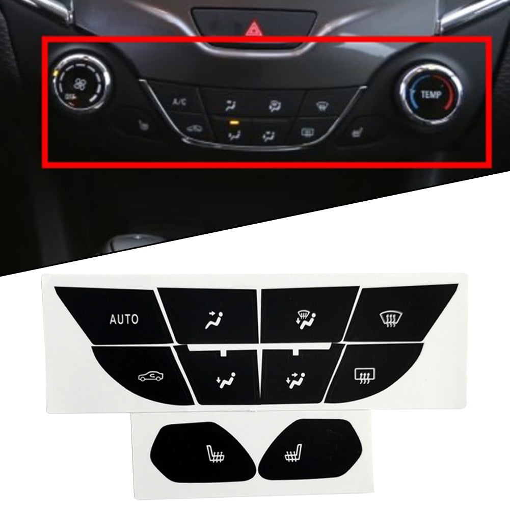 for Chevrolet for Cruze AC A/C Control Button Worn Repair Kit Decals ...