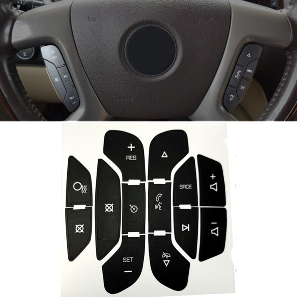For Chevrolet For Silverado For Yukon Steering Wheel Button Stickers ...