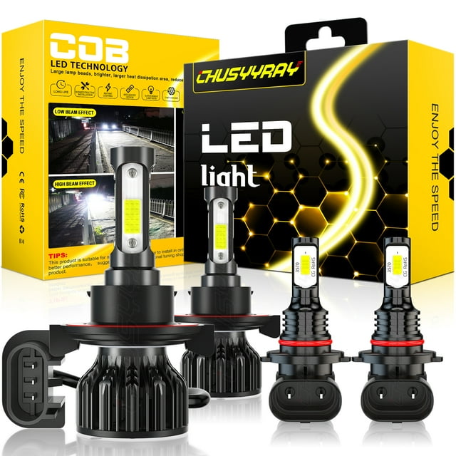 For Chevrolet HHR 2006-11 6000K 9008/H13 LED Headlight Hi/Lo+9140 Fog ...