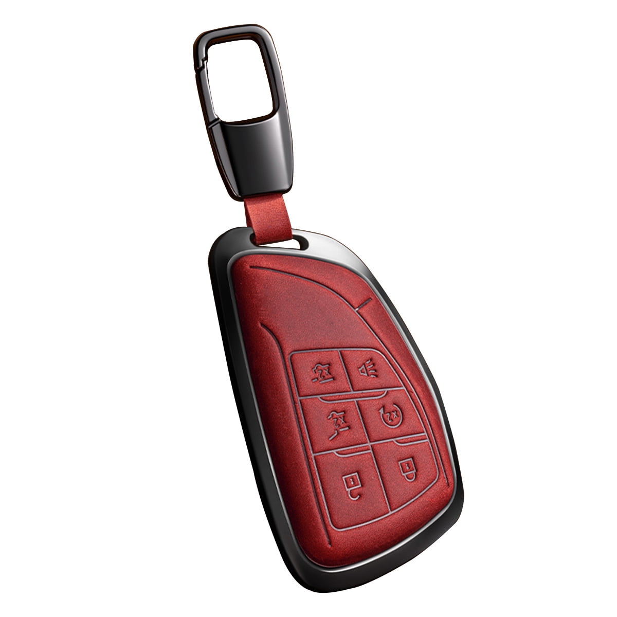 For Chevrolet Key Fob Cover Leather Car 2021-2024 Suburban Tahoe Yukon ...