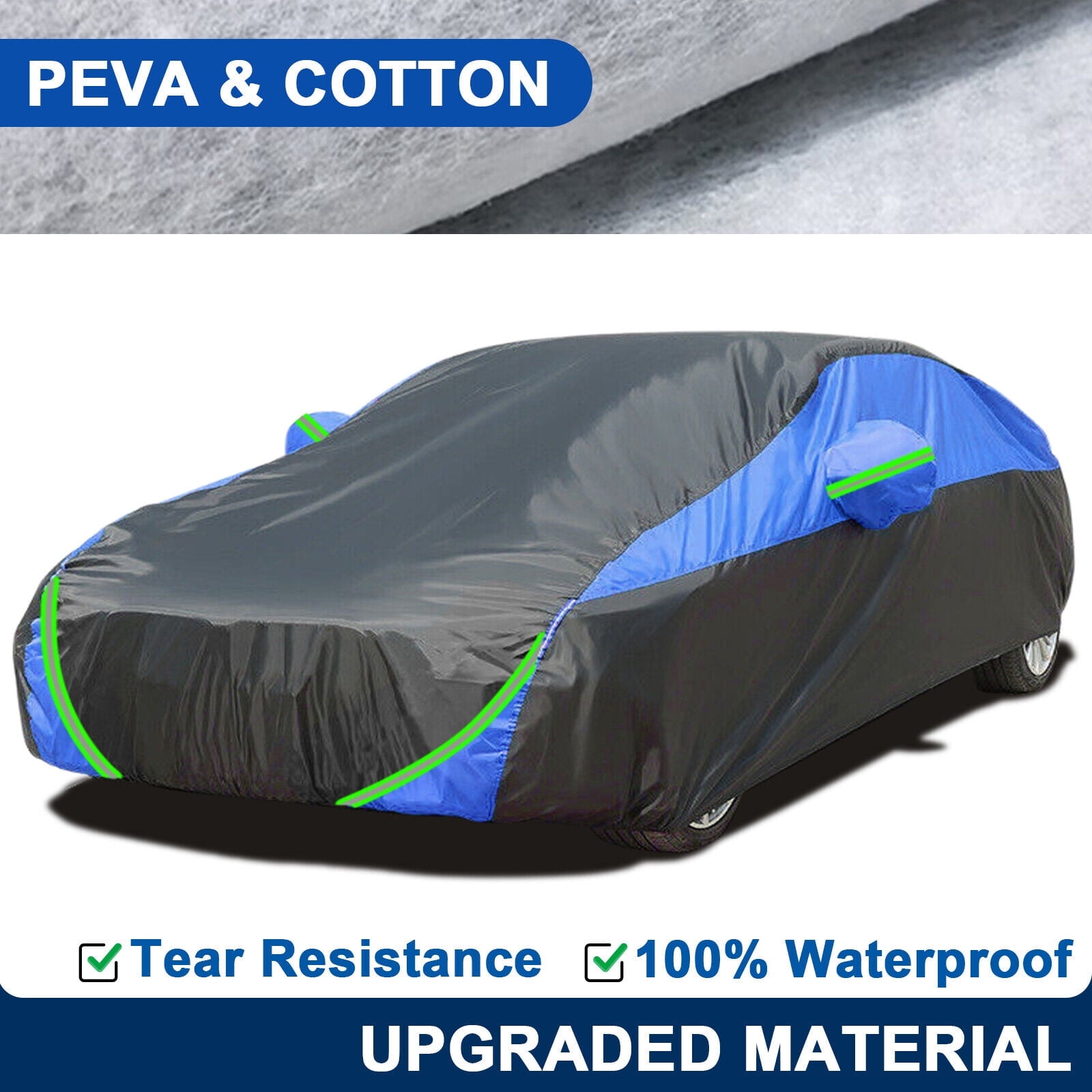 FANOTEK Fit for Chevrolet Malibu Car Cover 100% Waterproof Outdoor Full ...