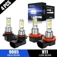 For Chevrolet Sonic 2012-2020 4X 9005+H11 LED Headlight Bulbs High Low ...