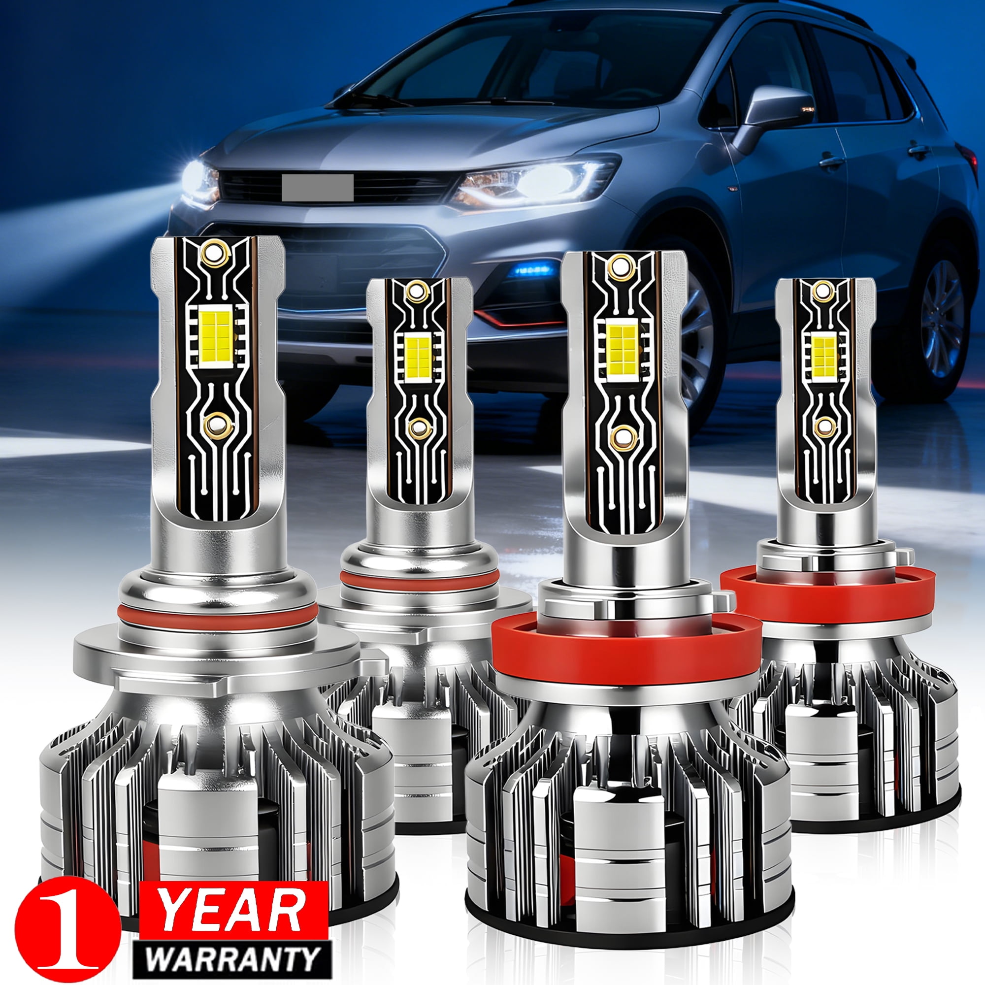 For Chevrolet Trax 2019-2020 LED Headlight Bulbs 9005/HB3 H11 Hi-Lo ...