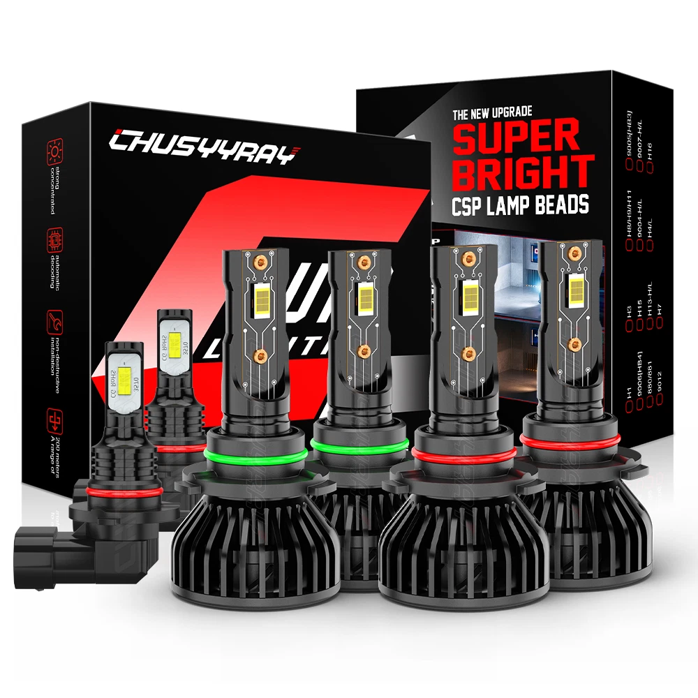 For Chevy Avalanche 2002 2003 2004 2005 6x LED Headlights Hi/Lo beam ...