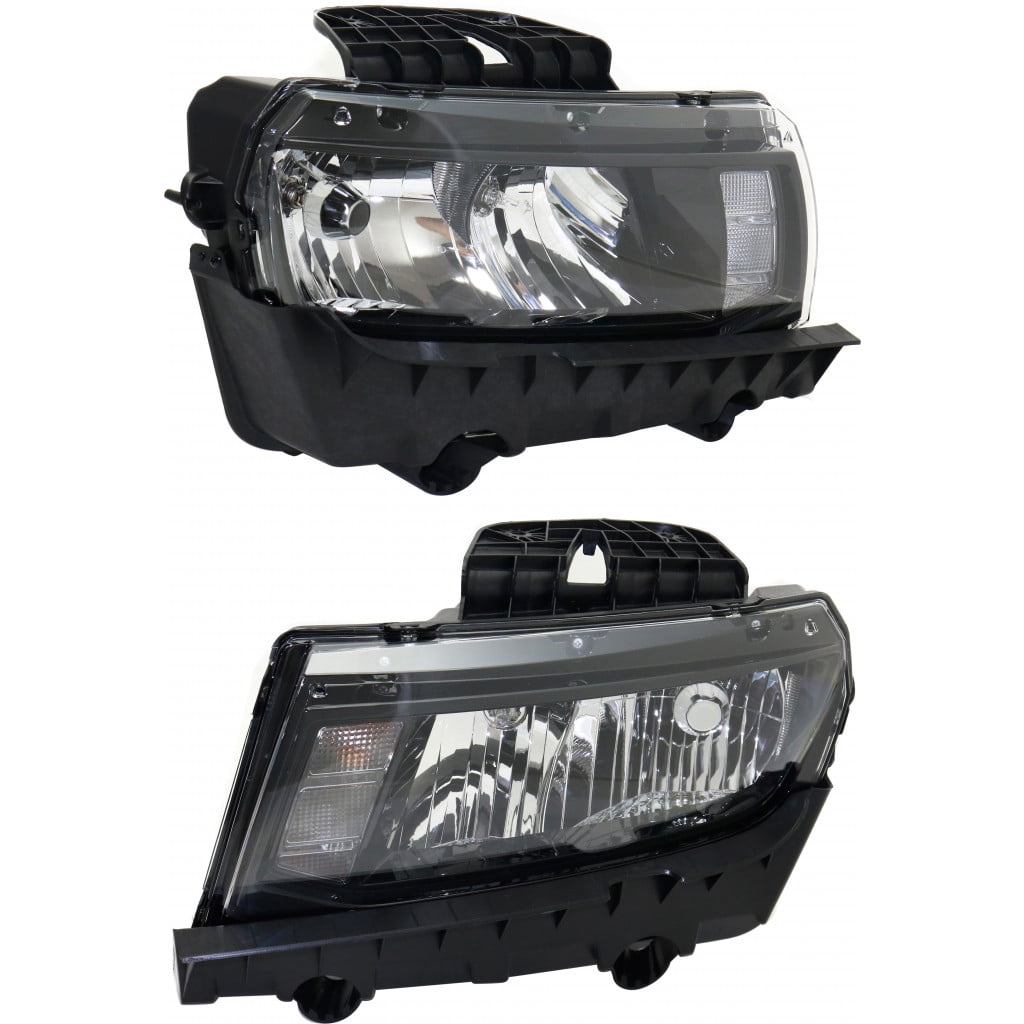 For Chevy Camaro Headlight Assembly 2014 2015 Pair Driver and Passenger ...