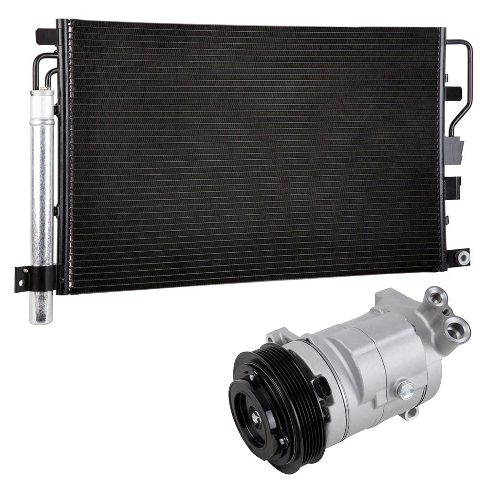 For Chevy Equinox GMC Terrain 2010 2011 AC Compressor w/A/C Condenser ...