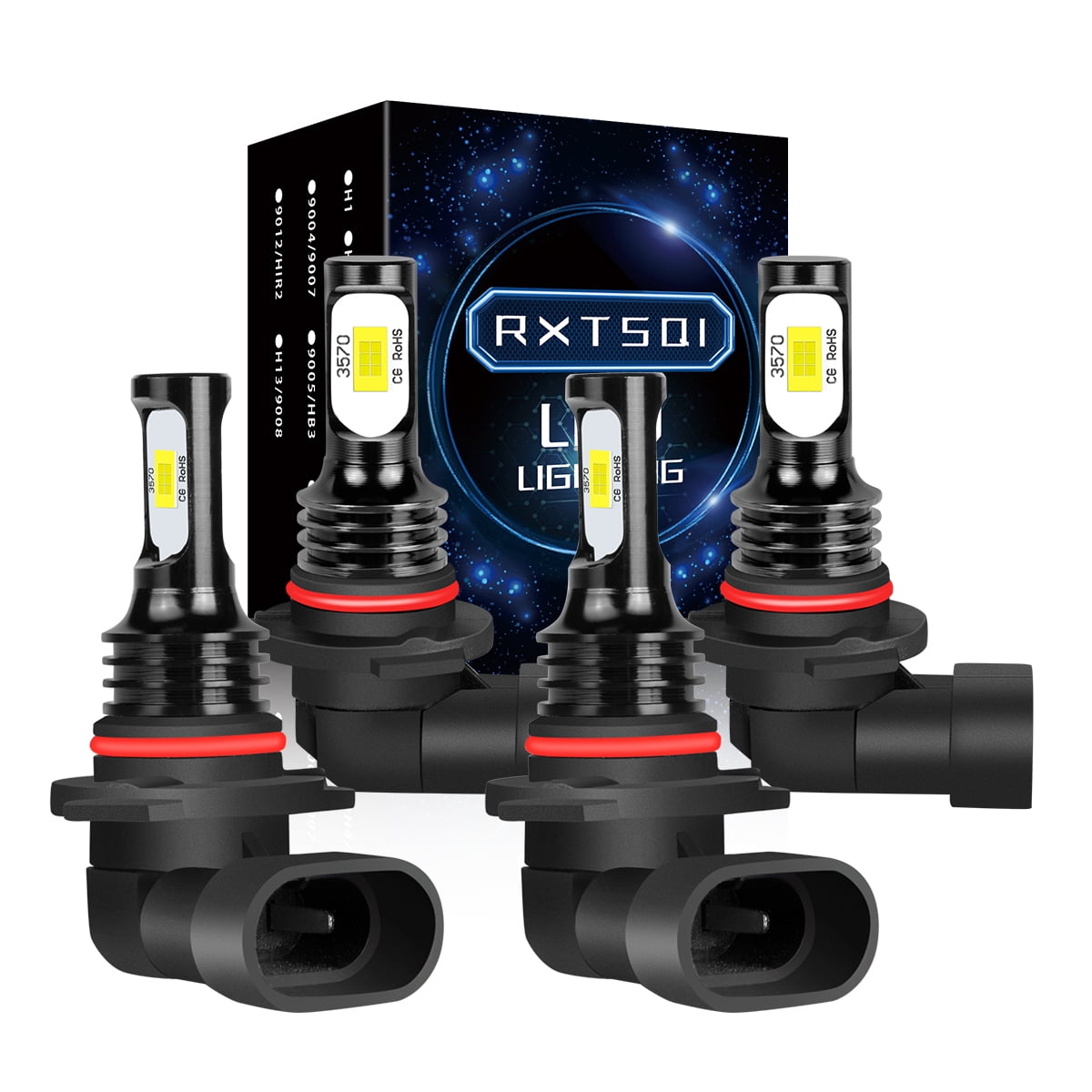 For Chevy Express 1500 2500 3500 LED Headlight Kit 9005 9006 High Low ...