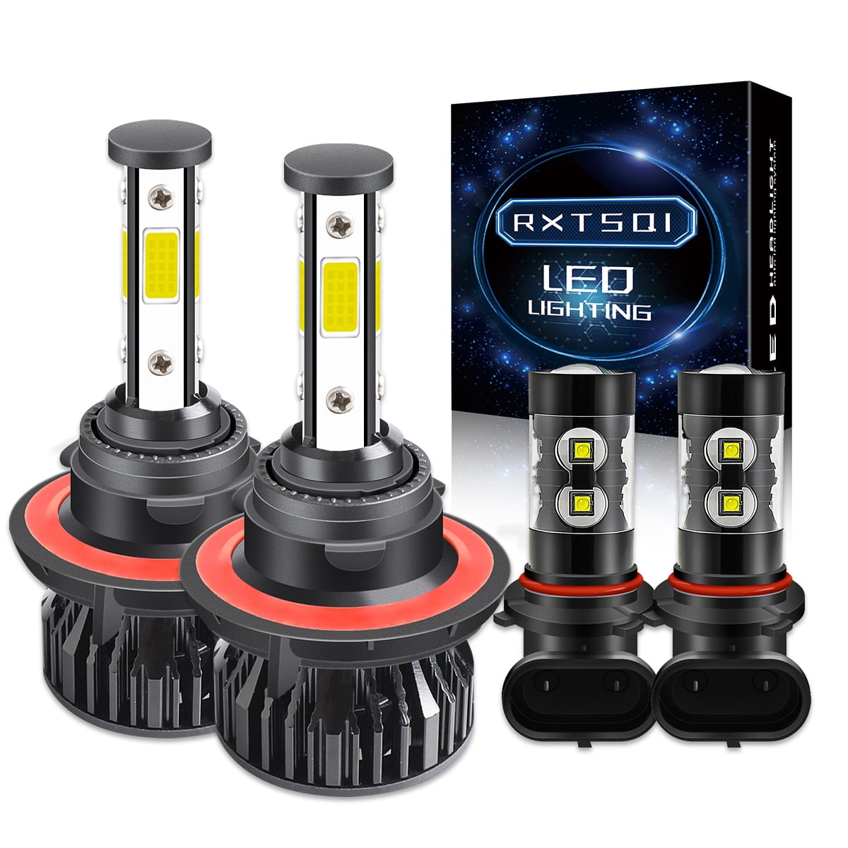 For Chevy HHR 2006-2011 4*Bulbs Combo H13 9145 LED Headlight Hi/Lo+Fog ...