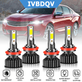 For Chevy Impala 2006-2013 H11+H11 LED Headlights Combo High Low Beam ...