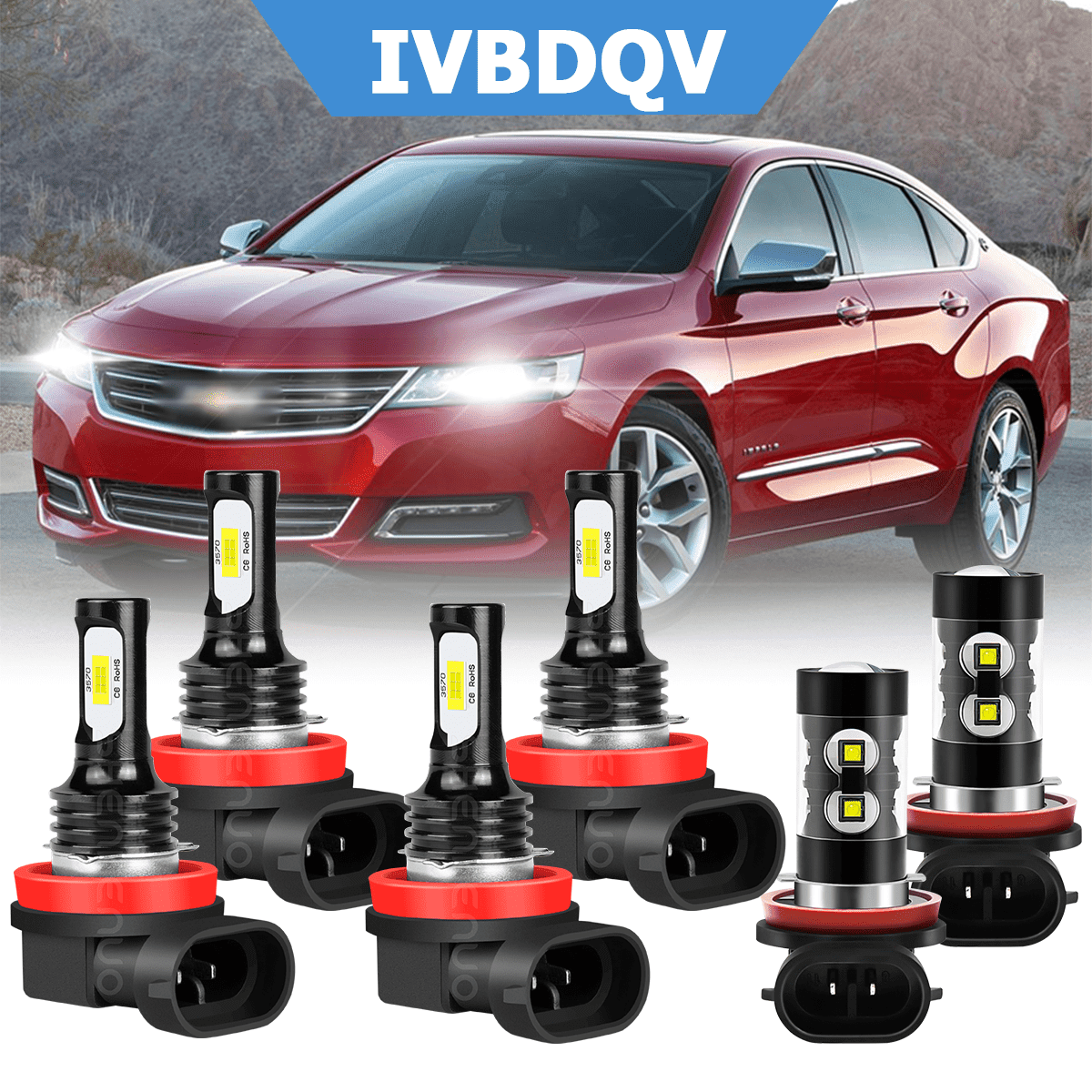 2008 chevy impala led headlight bulb store