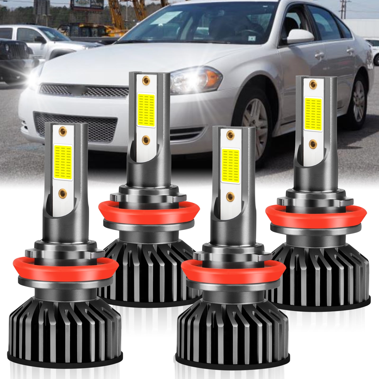 For Chevy Impala 2006-2013 Super Bright LED Headlight Bulbs High/Low ...