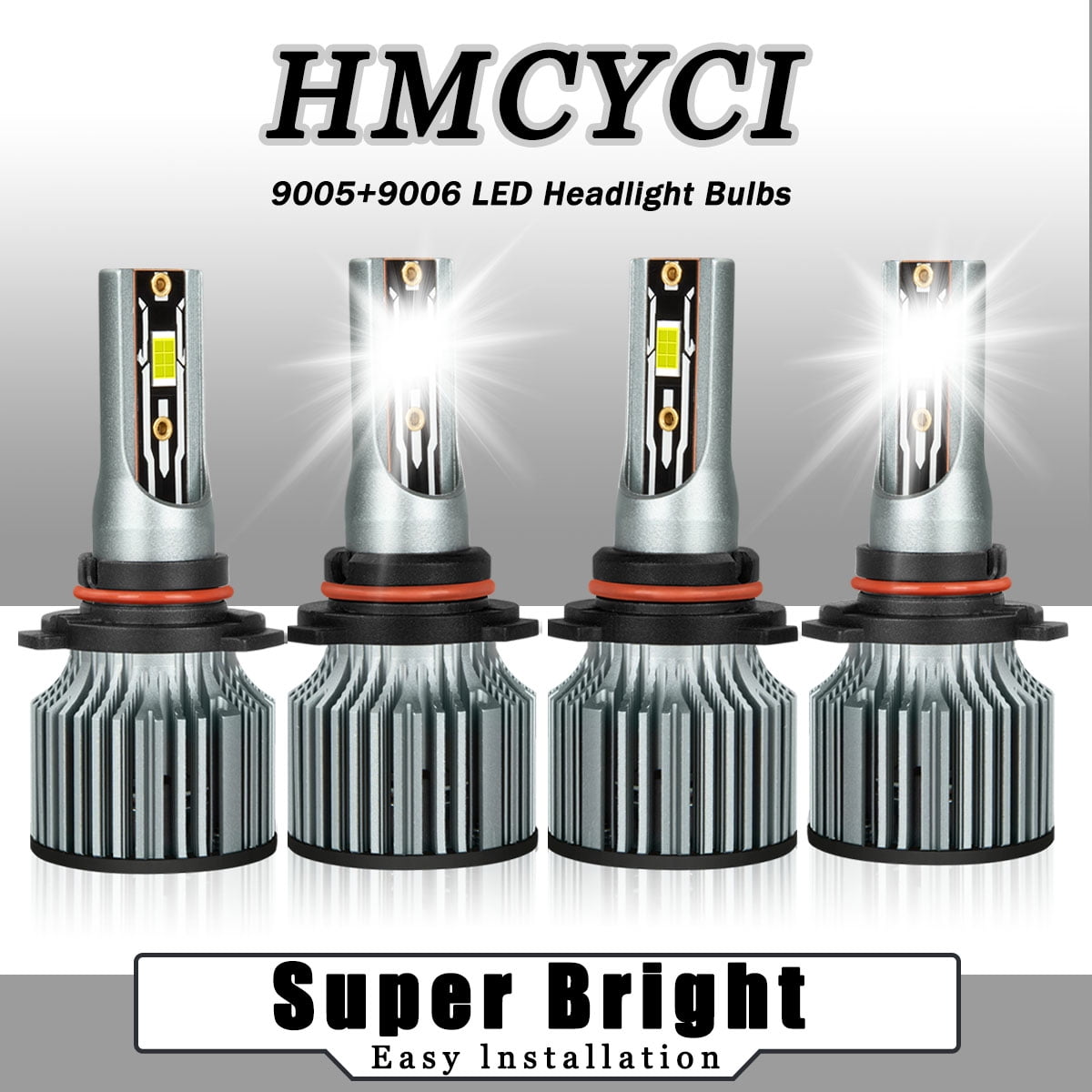 For Chevy Silverado 1500 1999-2002 Led Headlight Bulbs 9006 9005 High ...