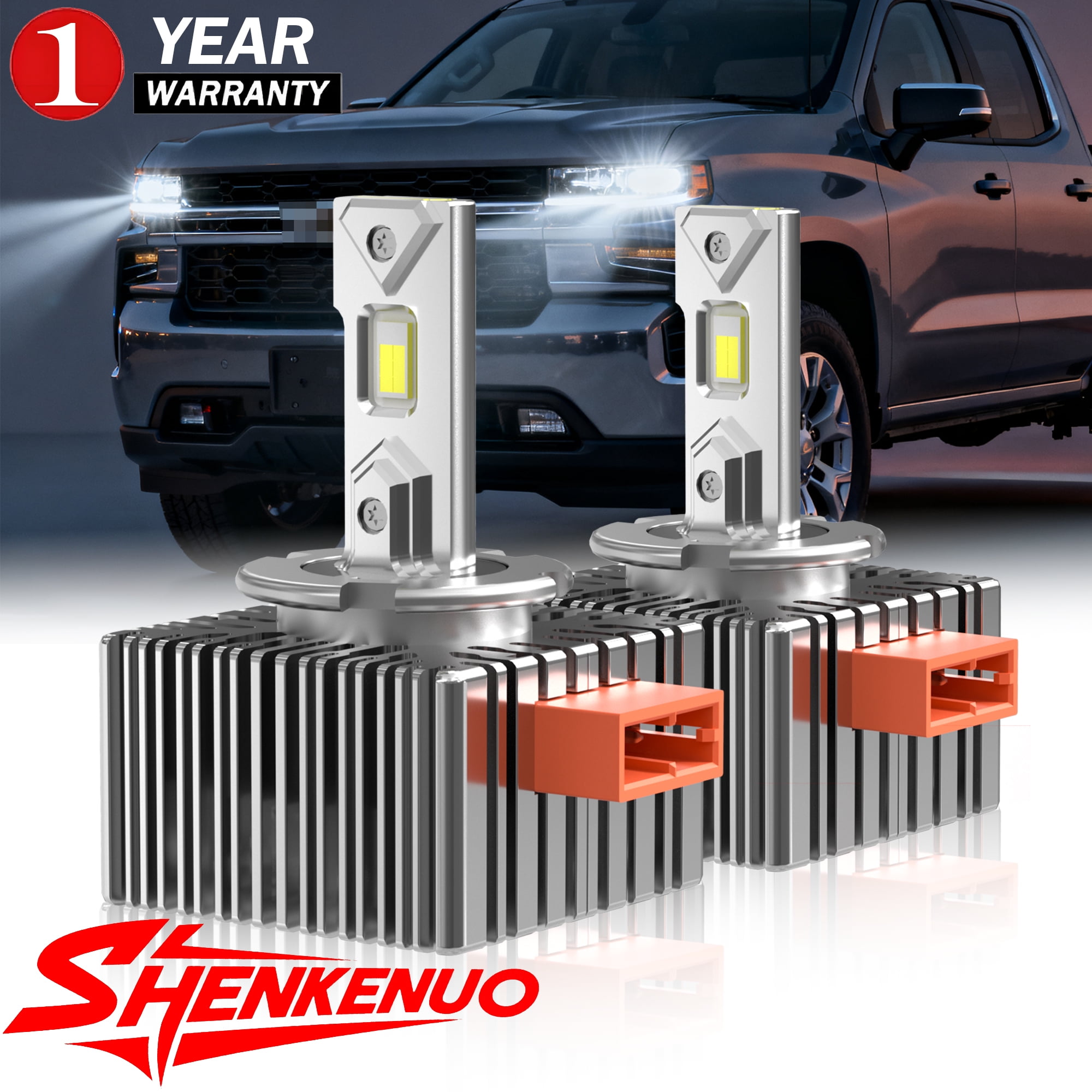 For Chevy Silverado 1500 2016-2018 LED Headlight Kit | D5S High/Low ...