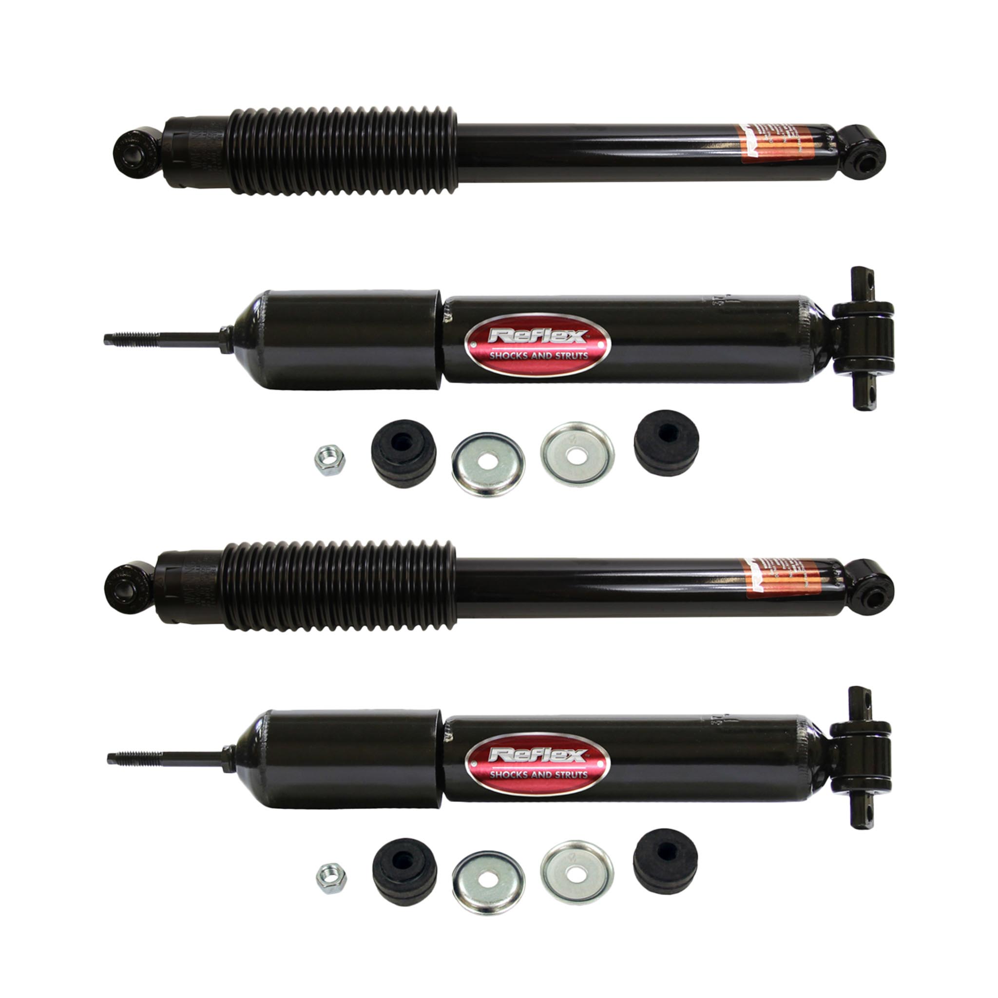 For Chevy Silverado 2003 2004 2005 Set of 4 Monroe Reflex Shocks ...