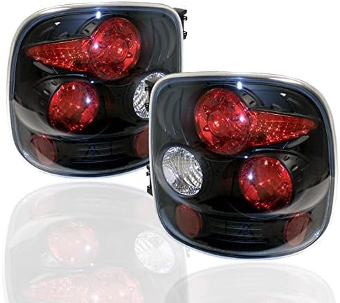 For Chevy Silverado/ Sierra Stepside Altezza Tail Lights Black ...