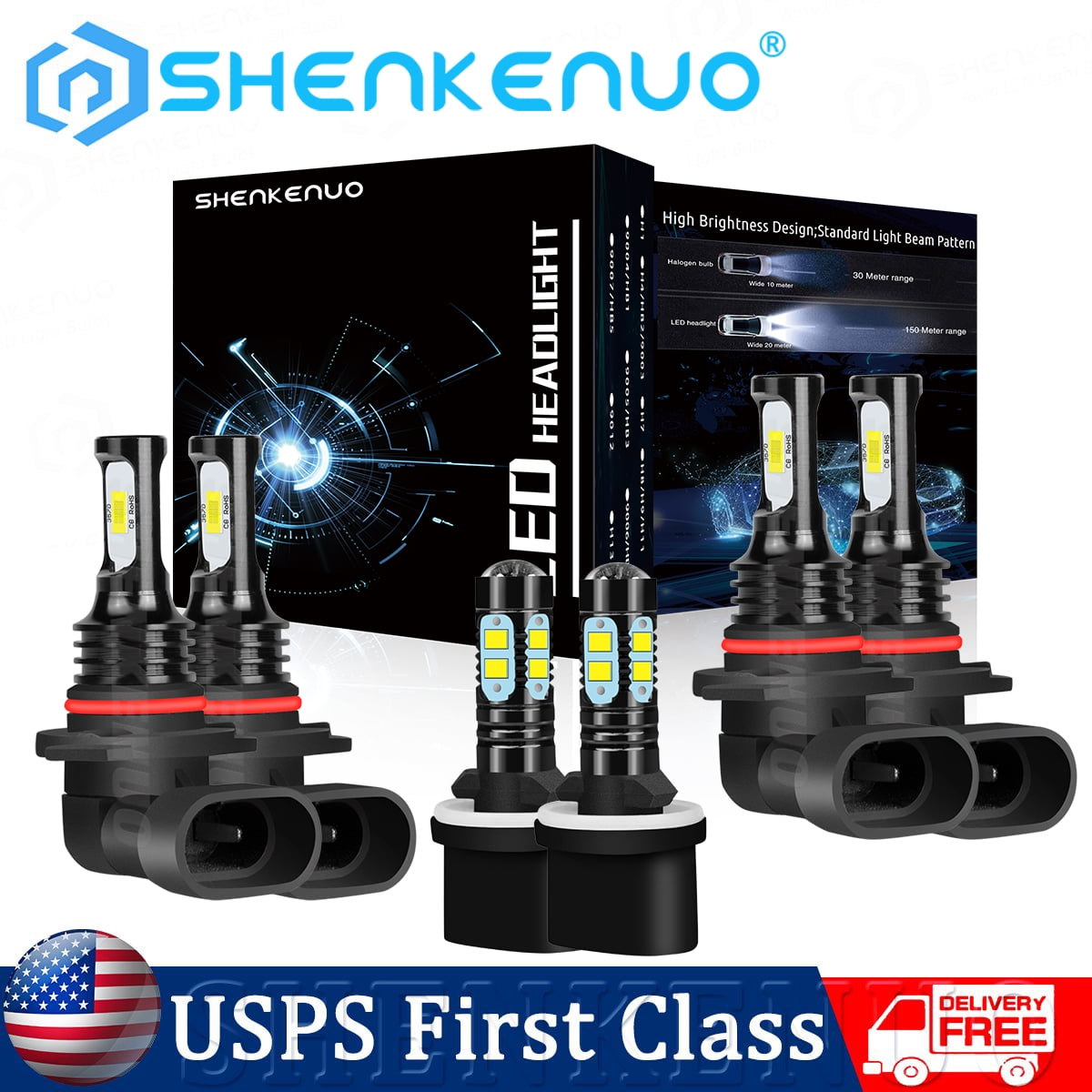 For Chevy Suburban 2000-2006 Tahoe 2001-2006 LED Headlight & Fog Light ...