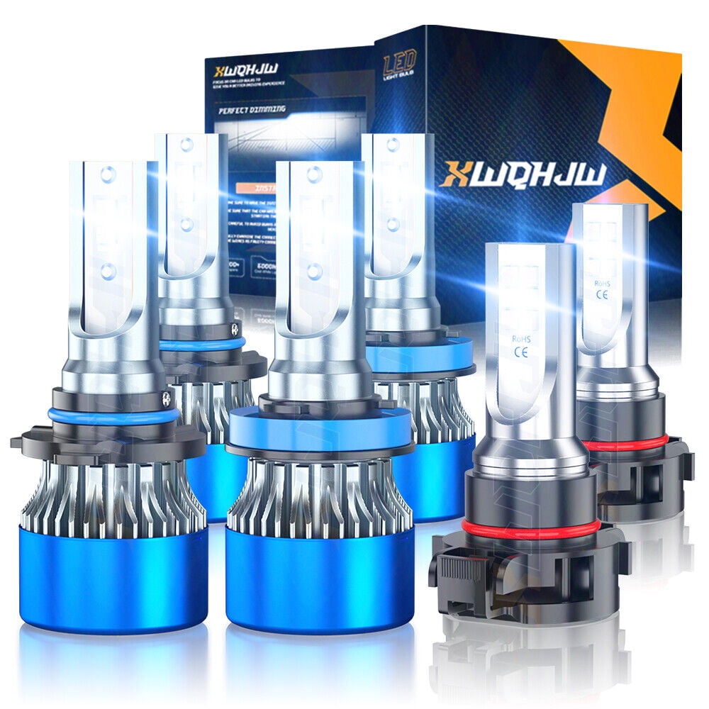 For Chevy Tahoe LTZ LS 2007-2015 LED Headlight Hi/Low Fog Lights Bulbs ...
