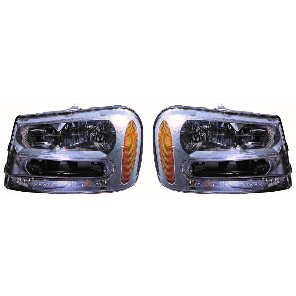For Chevy Trailblazer Headlight Assembly 2002-2009 Pair Driver and ...