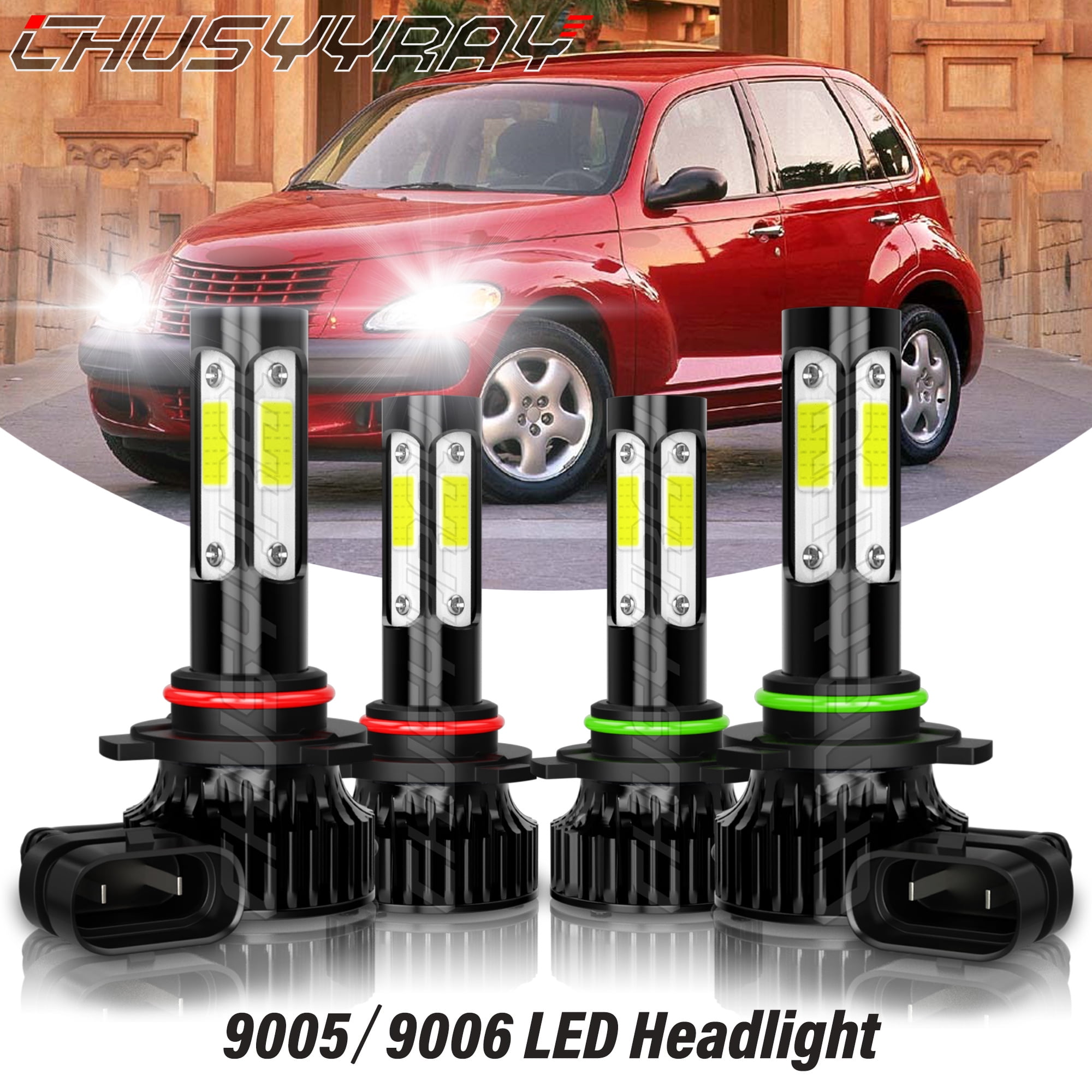 For Chrysler PT Cruiser 2001-2010 6000K White LED Headlight High-Low ...