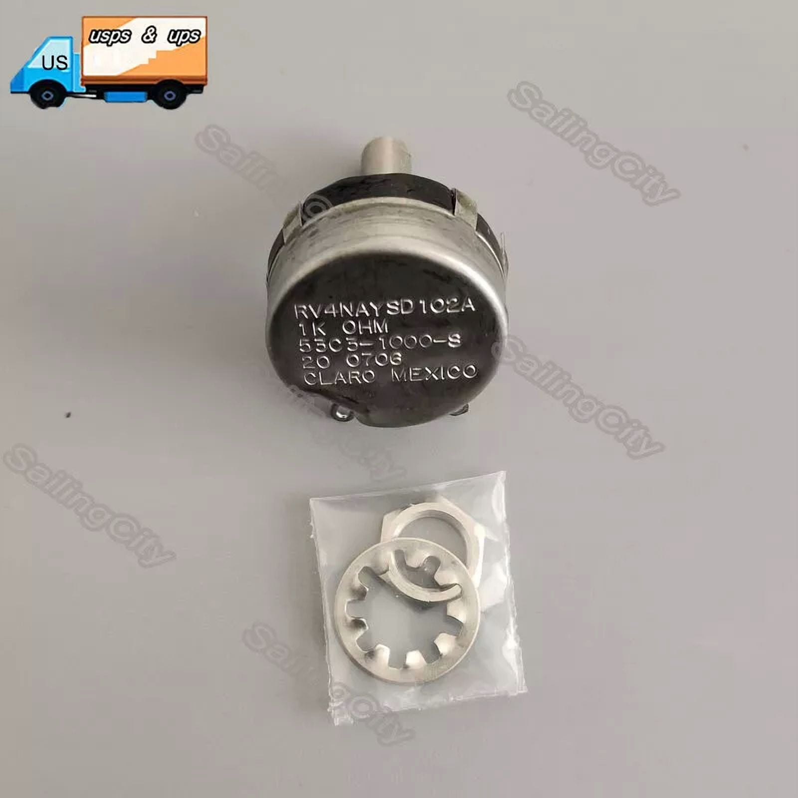 For Clarostat Rv4Naysd102A 53C3-1K 2W Linear Rotary Potentiometer 1K ...