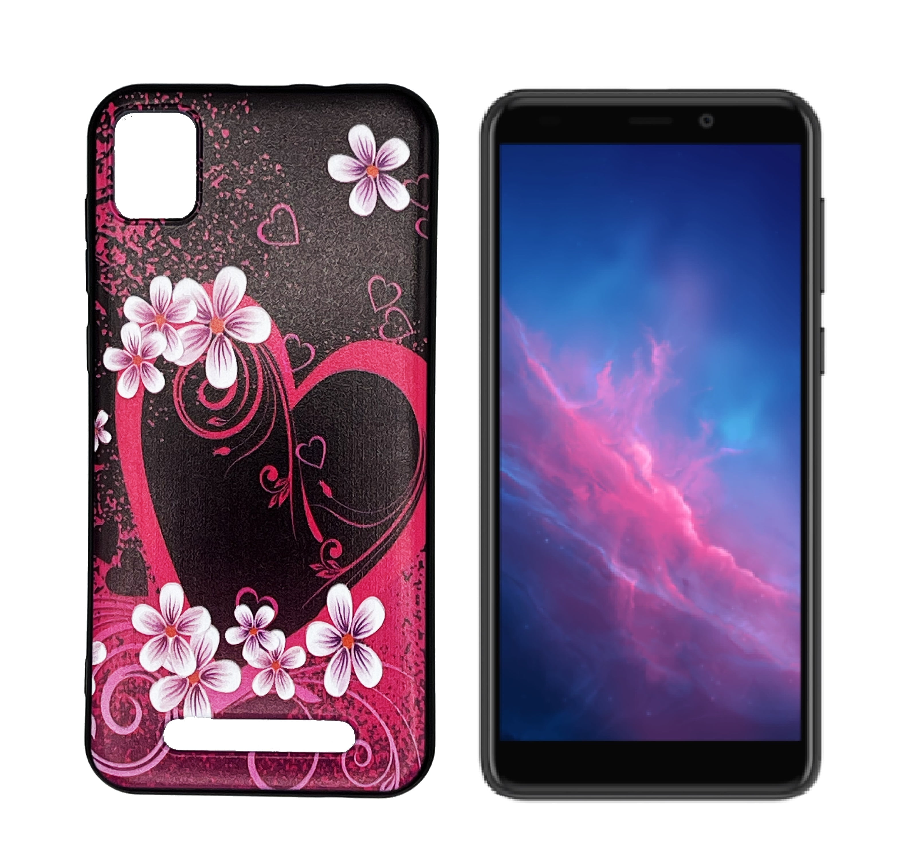 Belldandy Heaven Pink Heart TPU Flexible Phone Case, Fits Cloud Mobile ...
