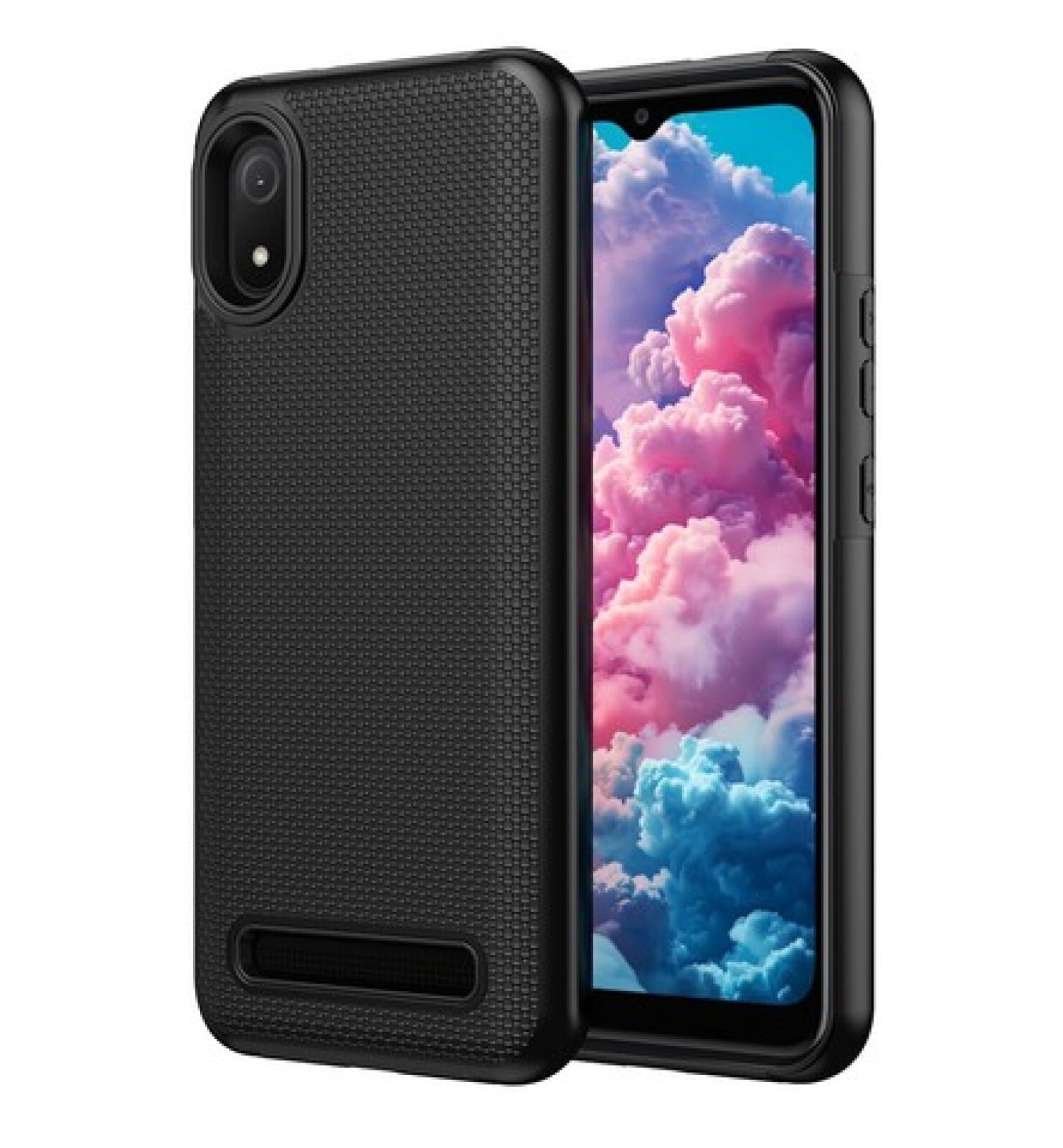For Cloud Mobile Stratus C8 Textured Dotted Hybrid Phone Cover Case ...