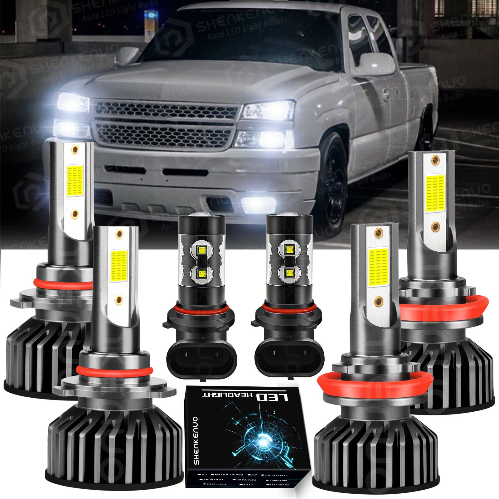 For Colorado 2015-2019 Combo 6000K Super Bright LED Front Headlights ...