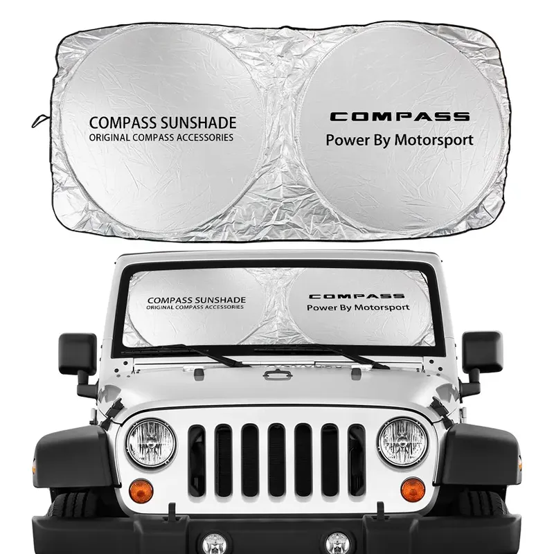 For Compass-Windshield Sunshade Cover For Jeep WRANGLER CHEROKEE ...