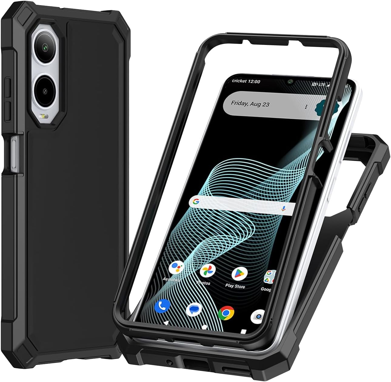 For Cricket Debut S3 (2024) Case with Screen Protector Phone Case Full ...