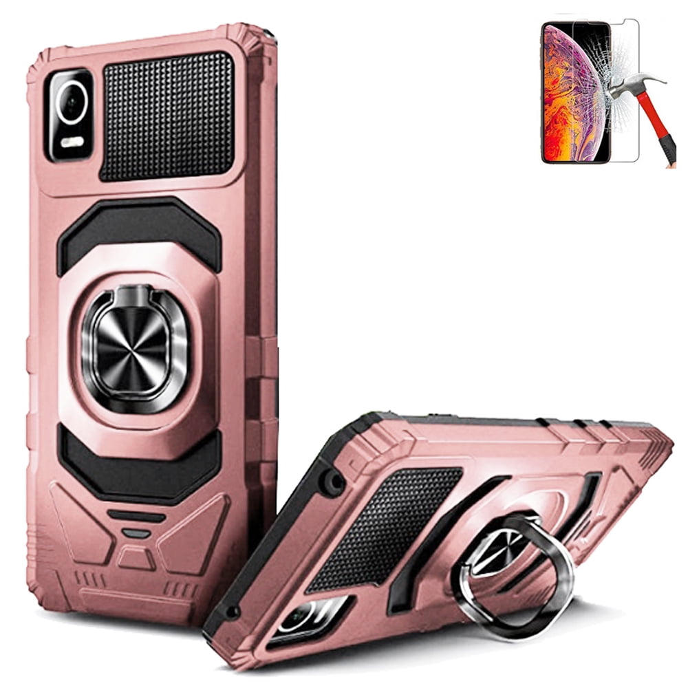 For Cricket Debut Smart 2022 Shock Absorbing Ring Case with Screen ...