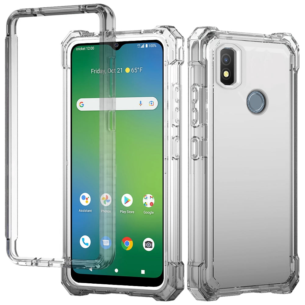 For Cricket Icon 4 Guard Thick Shockproof TPU Cover Case - Black ...
