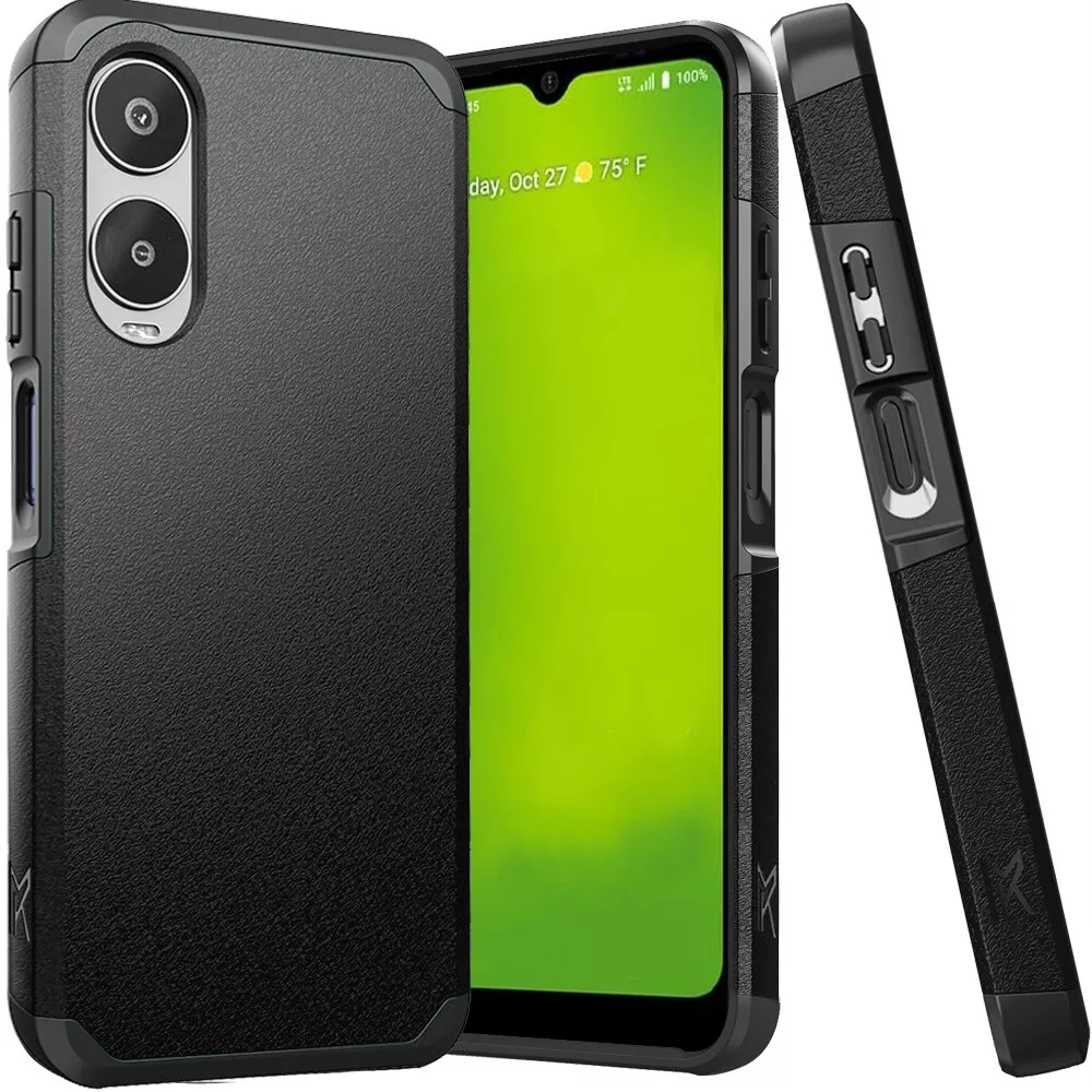 For Cricket Icon 6 Slim Shockproof Hybrid Cover Cellphone Case - mk ...