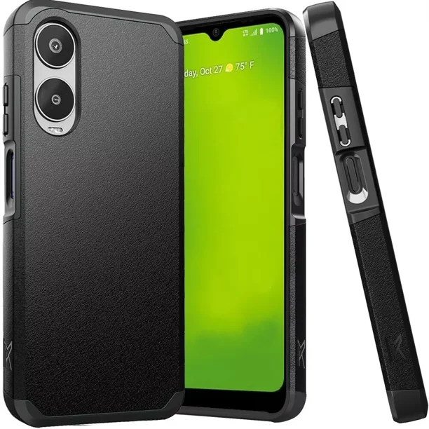 For Cricket Icon 6 Slim Shockproof Hybrid Cover Cellphone Case - mk ...