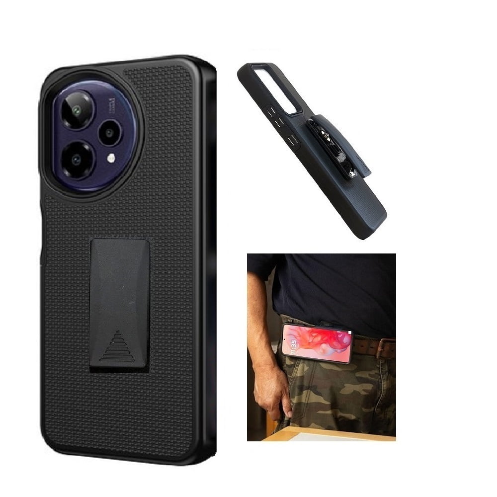 For Cricket Icon Plus (2026) / AT&T Verge 2 Case, Black Shockproof 360 ...