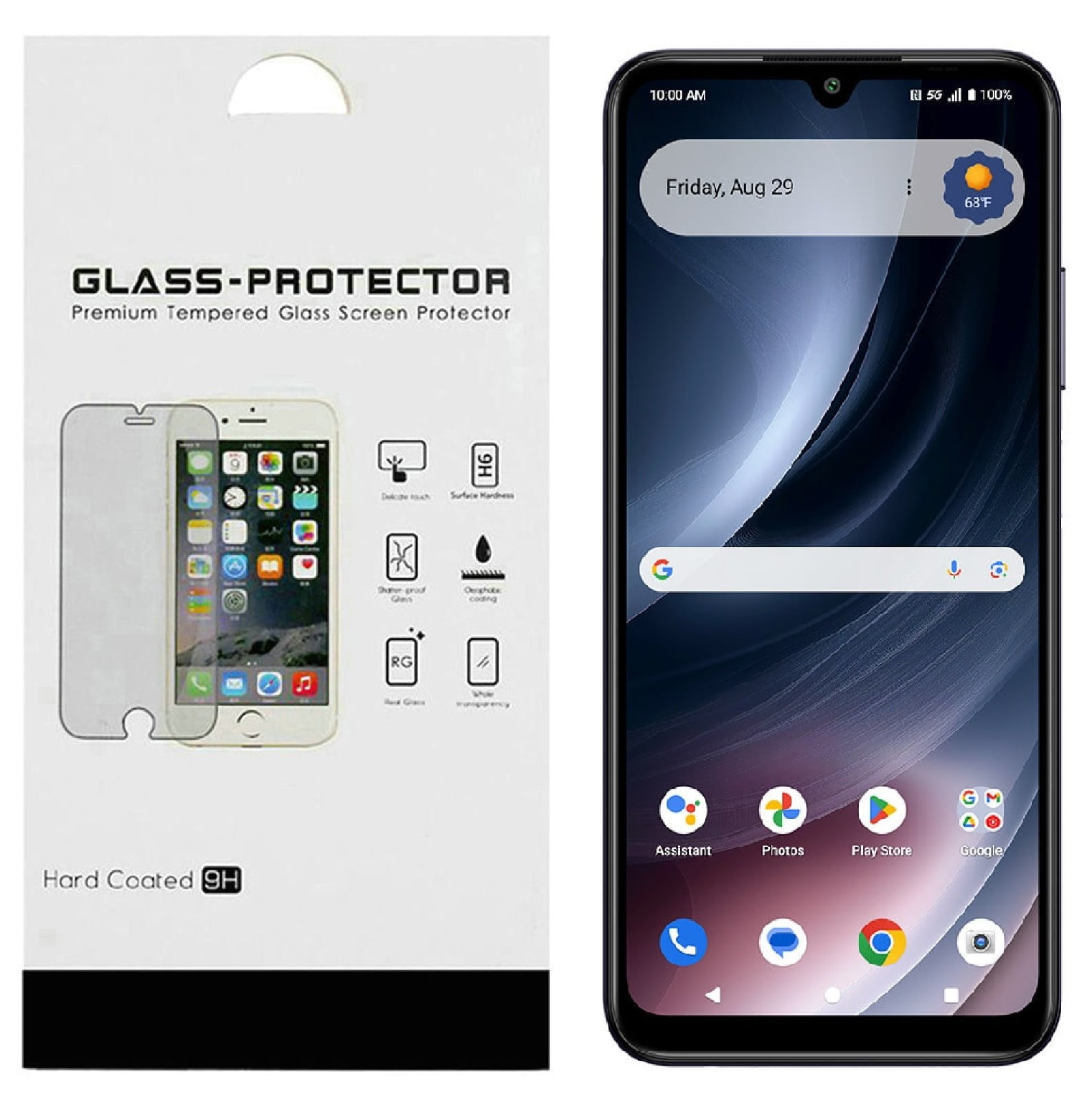 For Cricket Icon Plus 2026 SN333 1x Tempered Glass Screen Protector ...