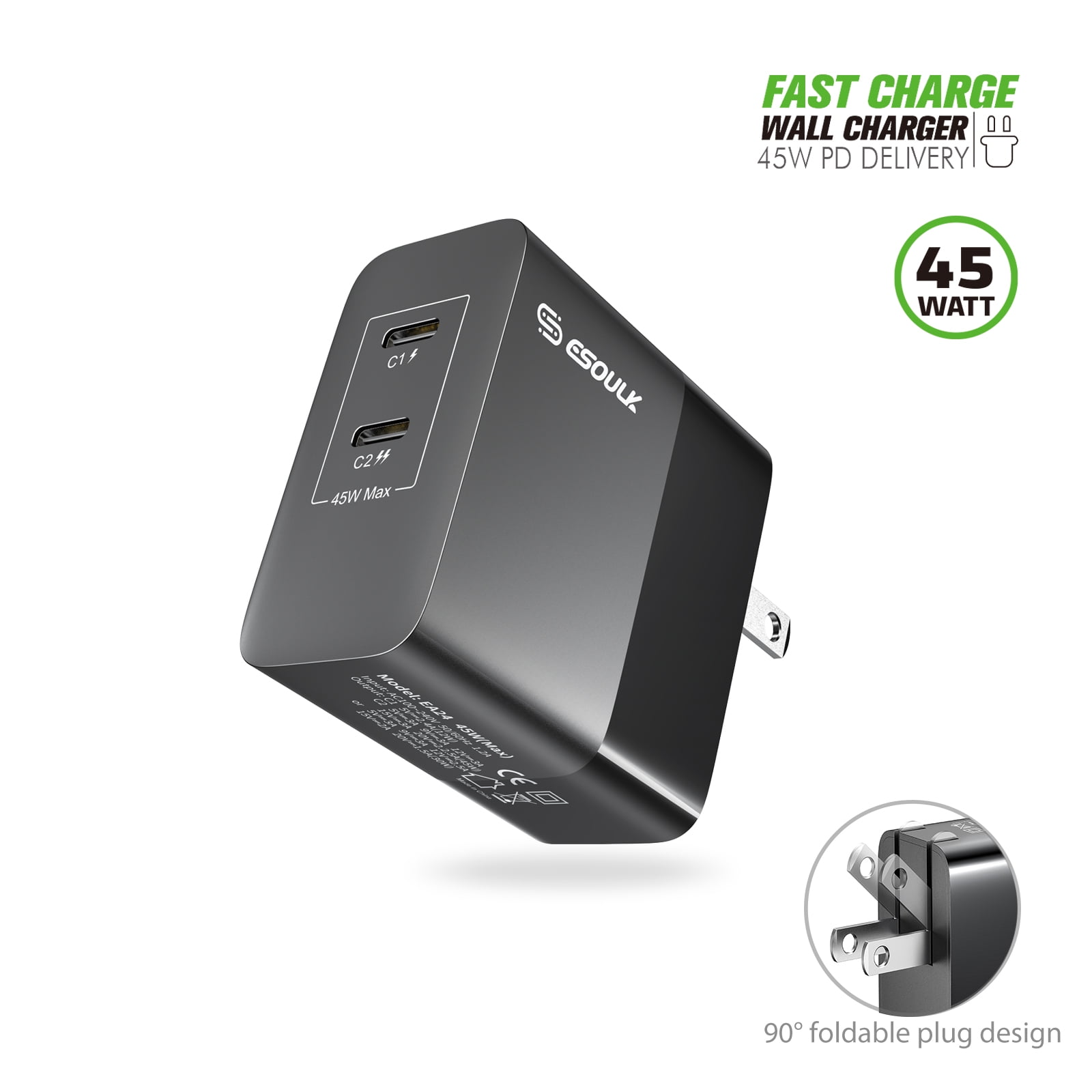 For Cricket Icon Pro SN512C 2026 45W Fast Home Wall Travel Charger PD ...