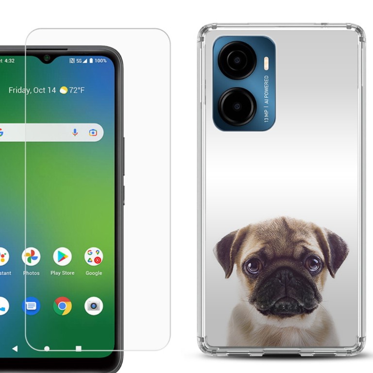 For Cricket Magic 2 5G Phone Case Cover, Shockproof Bumper Hybrid Case ...