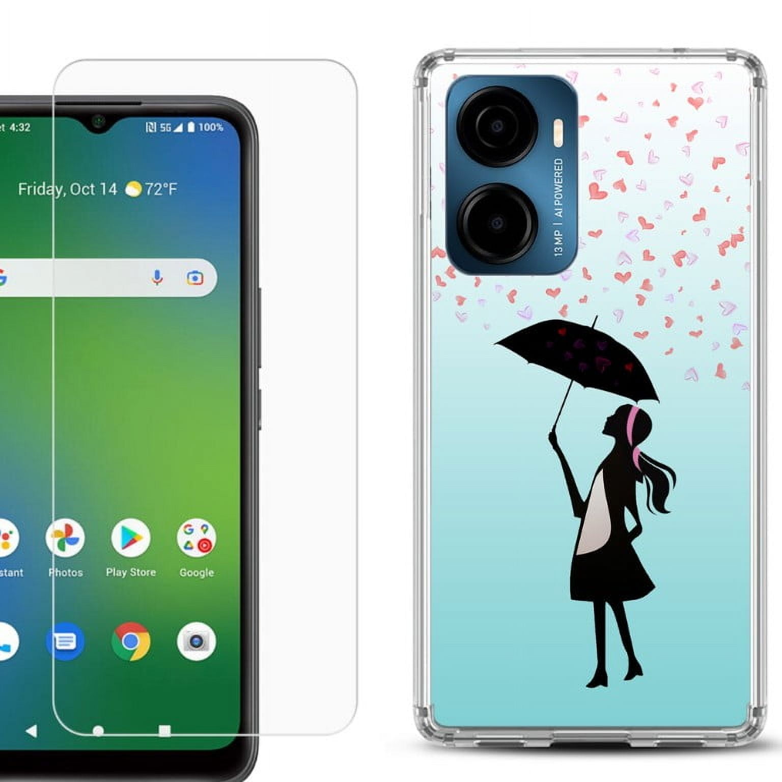 For Cricket Magic 2 5G Phone Case Cover, Shockproof Bumper Hybrid Case ...