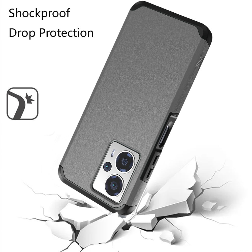 For Cricket Outlast 5G 2024 Tough Strong Hybrid + Tempered Glass ...