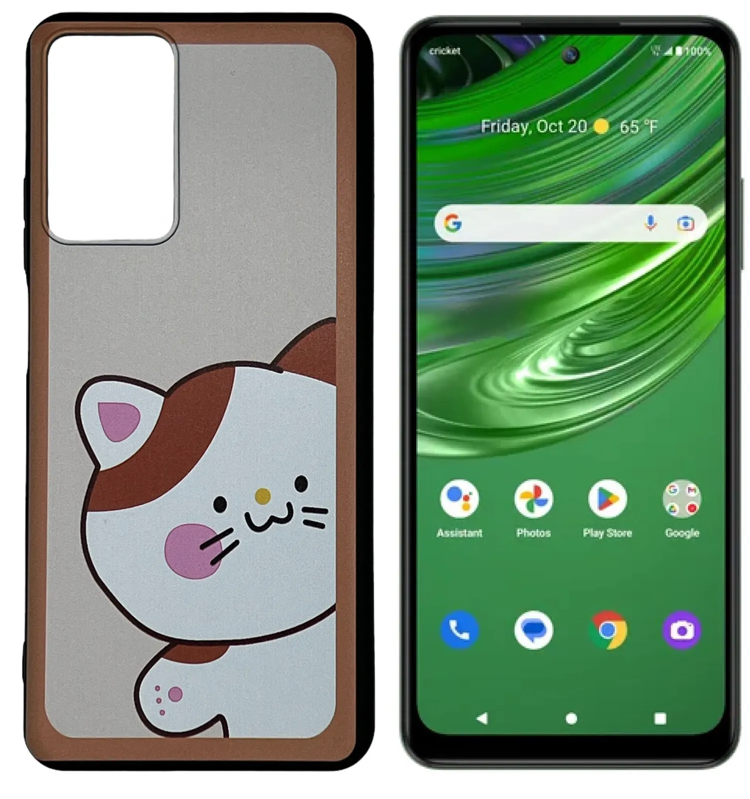 For Cricket Outlast U680AC TPU 1-Piece Flexible Skin Cover Cell Phone ...