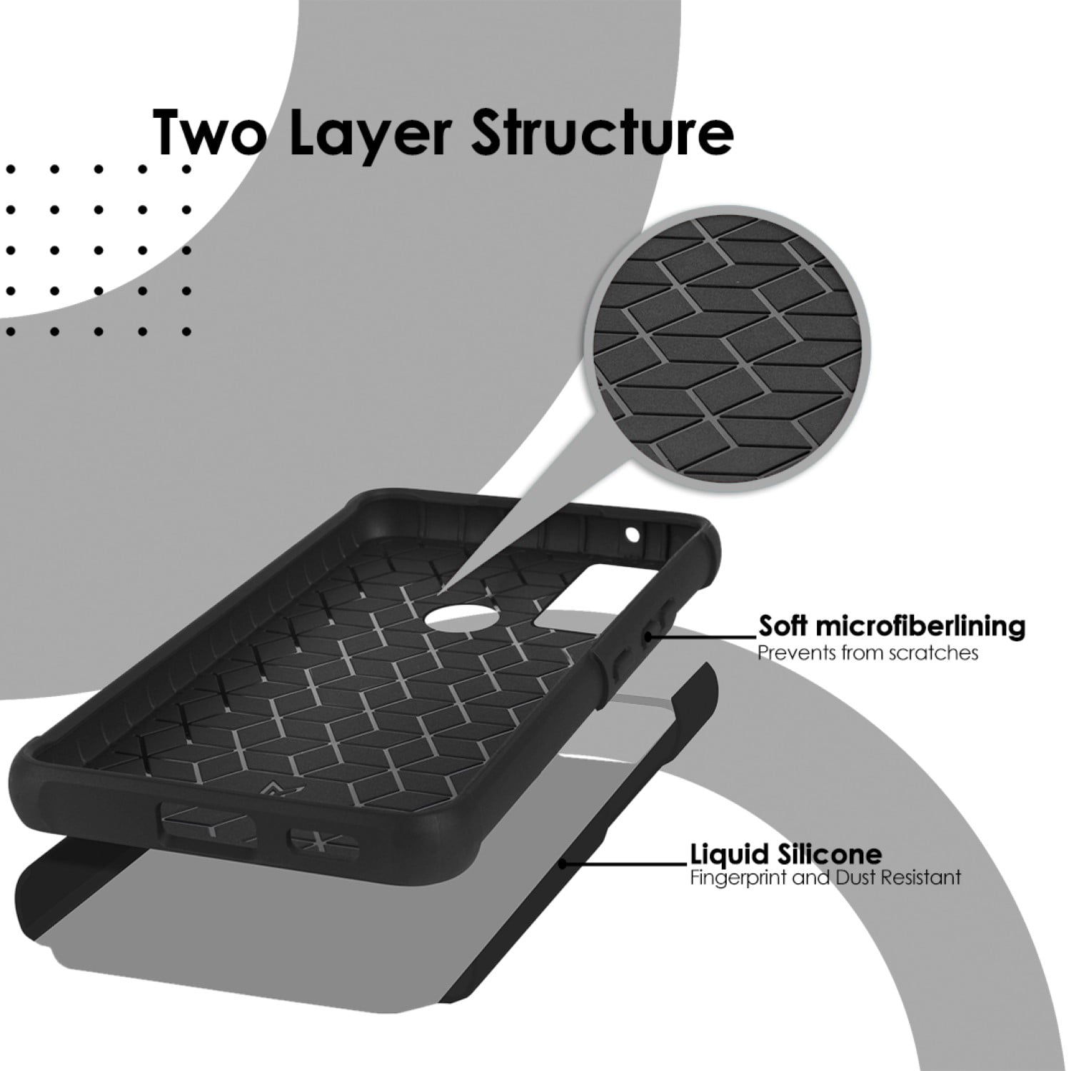 For Cricket Ovation 3 Tough Strong Hybrid (Magnet Mount Friendly) Case ...