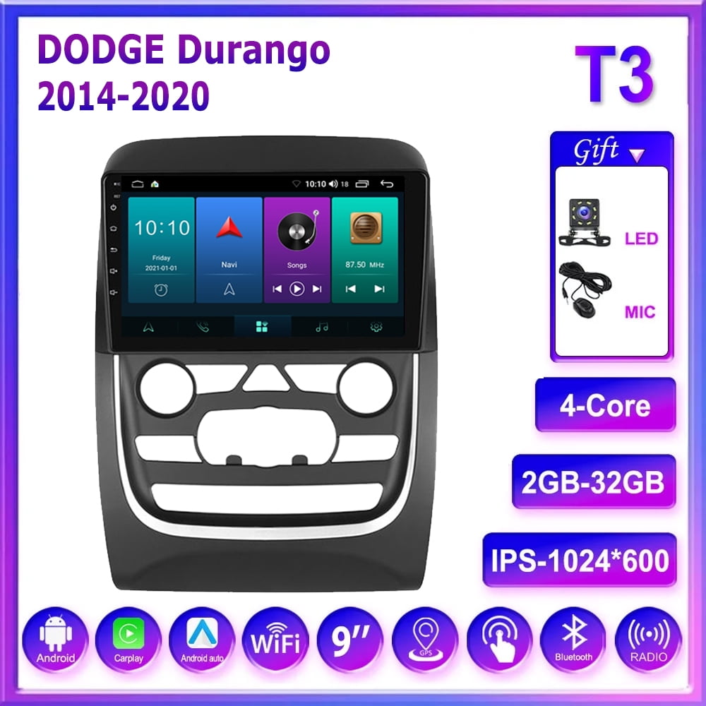 For DODGE Durango 2014-2020 Car Stereo Radio Wireless Carplay Android ...