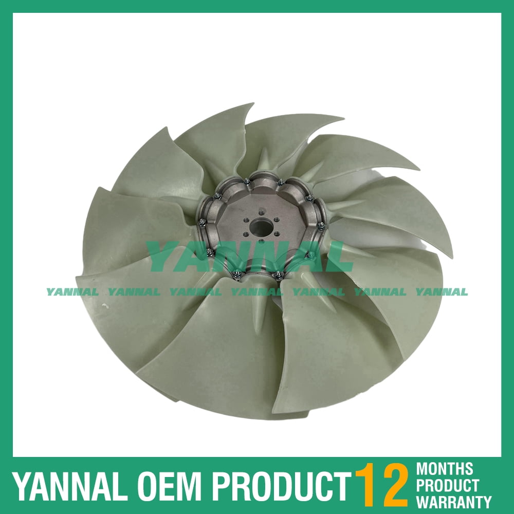 For Daewoo Doosan engine parts DH220-3 Fan Blade 6 hole 10 blades ...