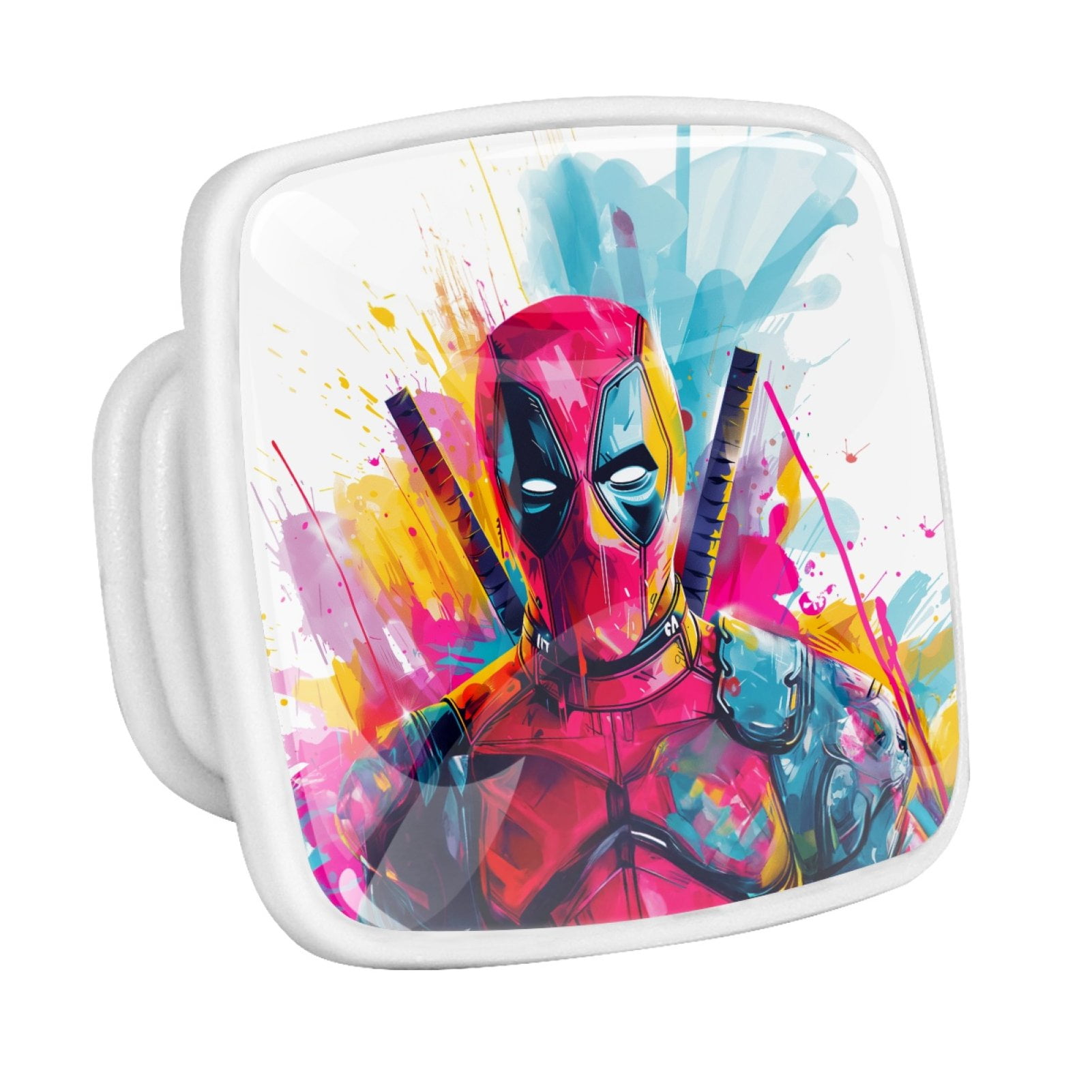 For Deadpool Glow-in-the-Dark Square Cabinet Pulls 4-Pack with Screws ...