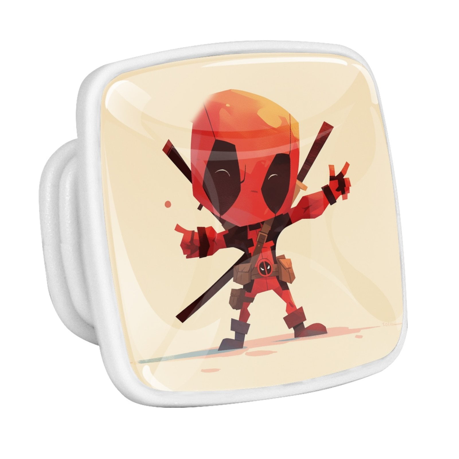 For Deadpool Glow-in-the-Dark Square Crystal Knobs 4-Pack with Screws ...