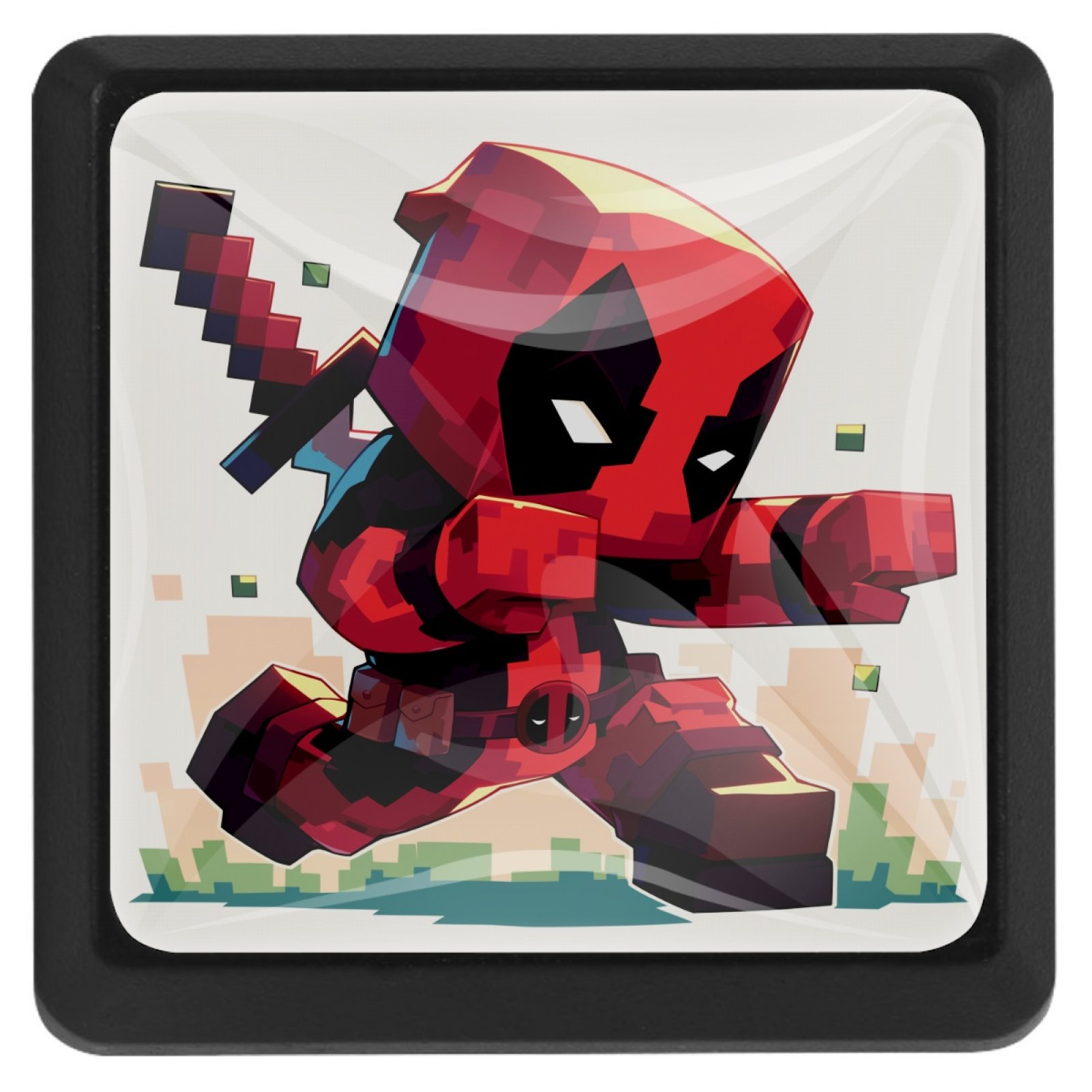 For Deadpool Square Drawer Handles with Screws (4 Packs) - ABS Glass ...