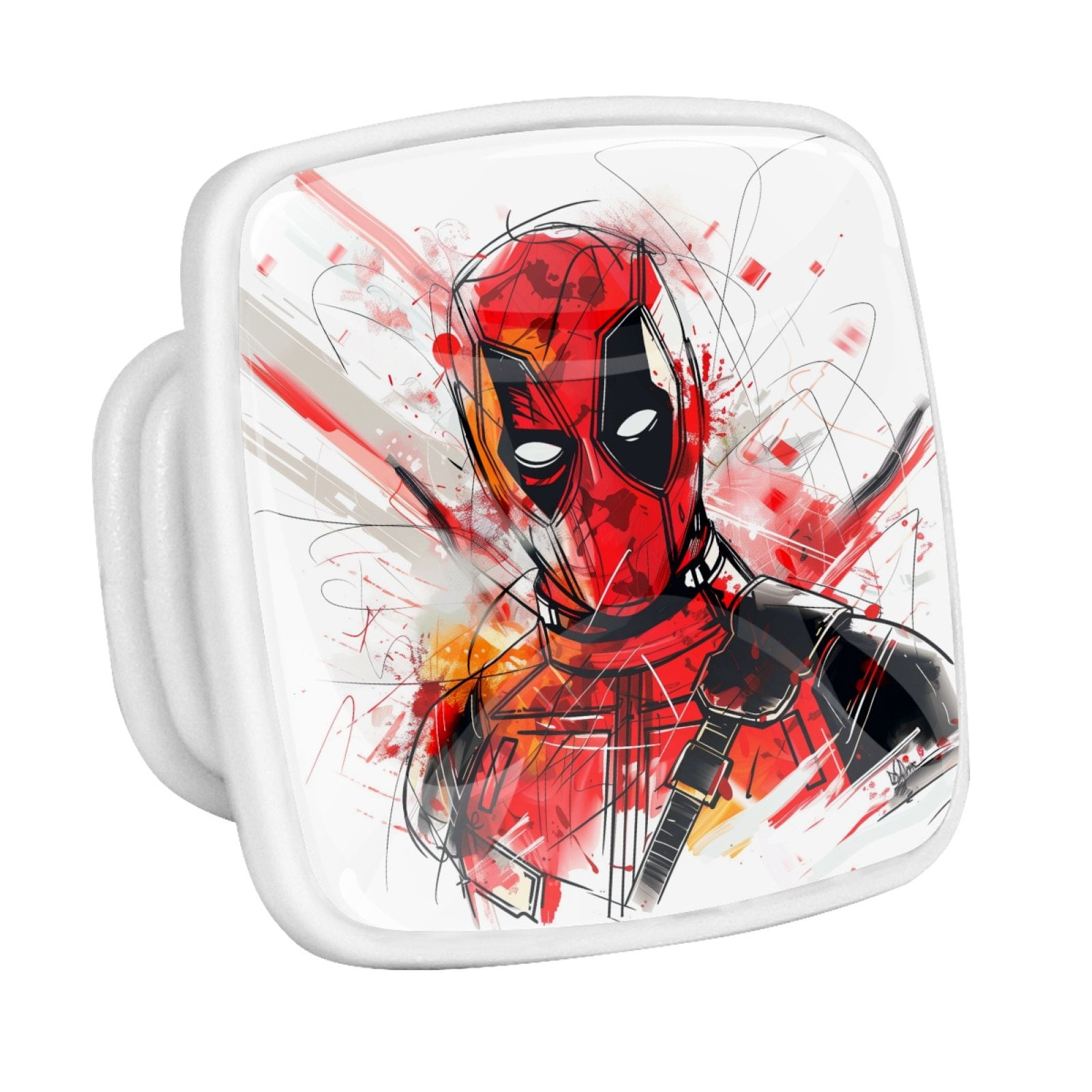 For Deadpool Square Glow-in-the-Dark Fluorescent Drawer Pulls 4-Pack ...