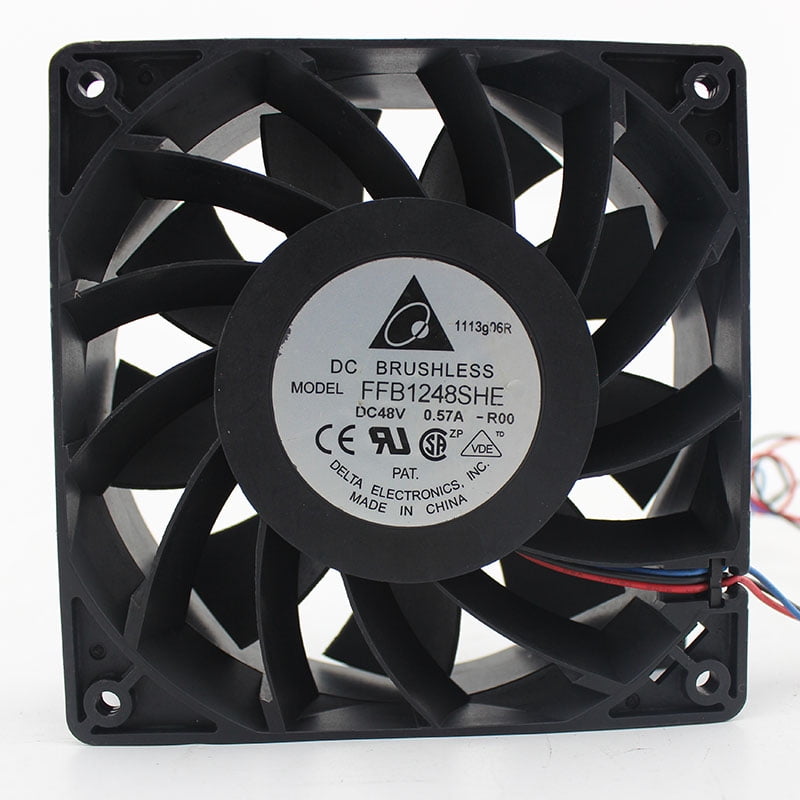 For Delta Electronics FFB1248SHE R00 DC 48V 0.57A 120x120x38mm 3-Wire ...