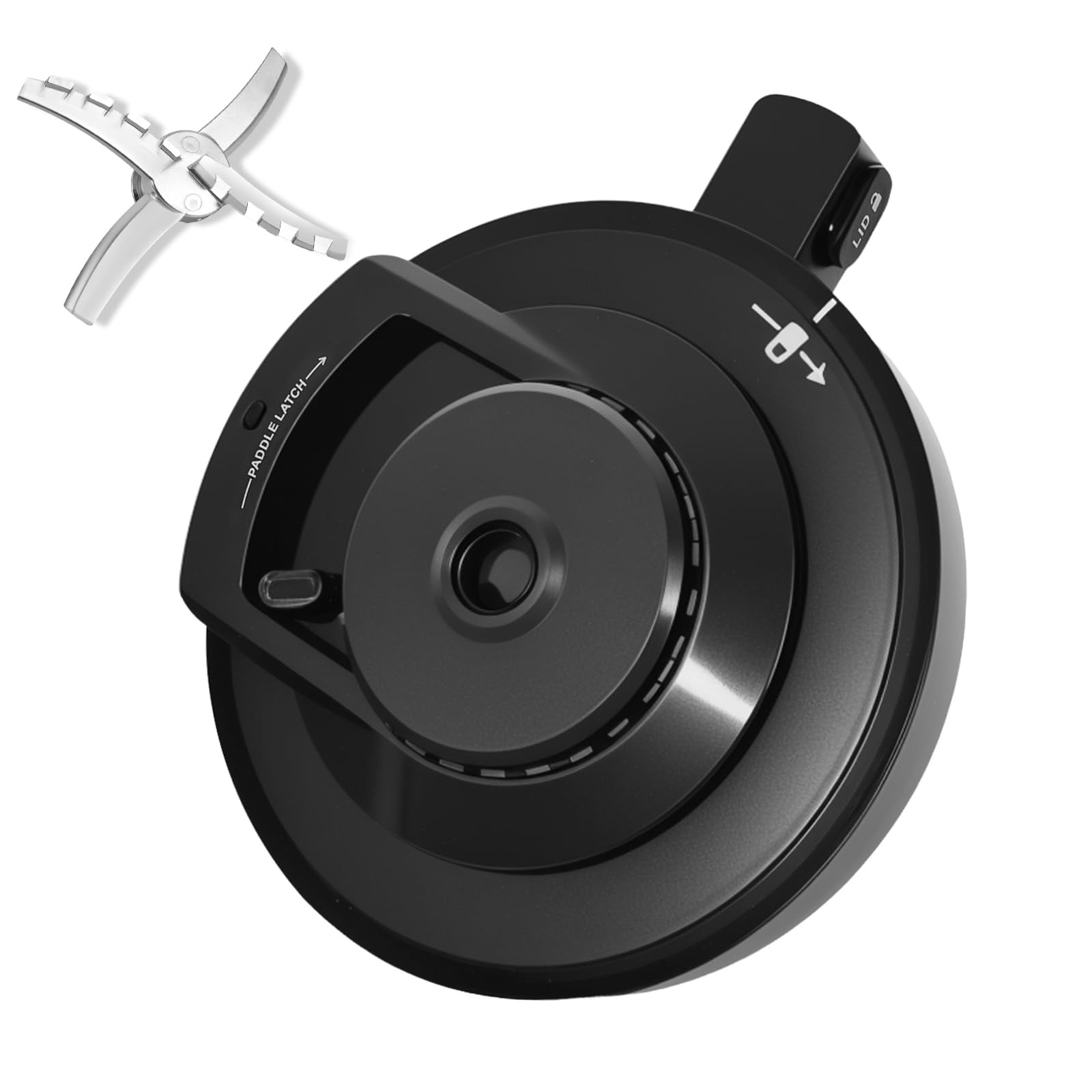 For Deluxe Ice Cream Maker Outer Bowl Lid with paddle, Ice Cream Maker ...